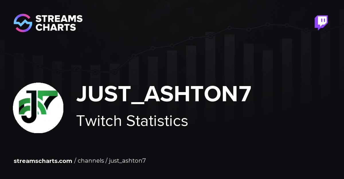 🔴 just_ashton7 Twitch LIVE Stream · Streams Charts