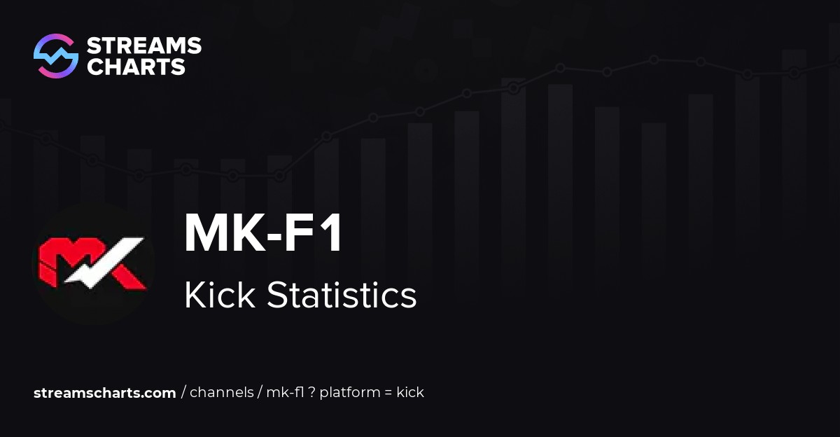 mk-f1 - Kick Stats, Analytics and Channel Overview