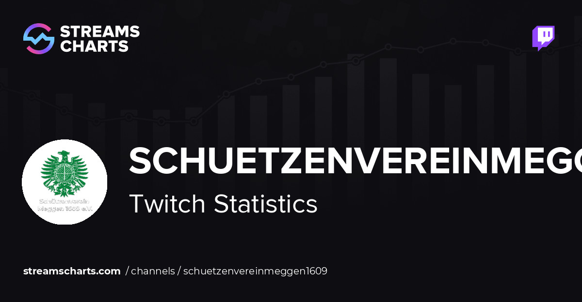 schuetzenvereinmeggen1609 - Twitch Stats, Analytics and Channel Overview