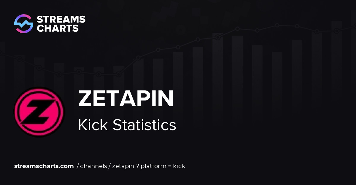 Zetapin Kick Stats Analytics And Channel Overview
