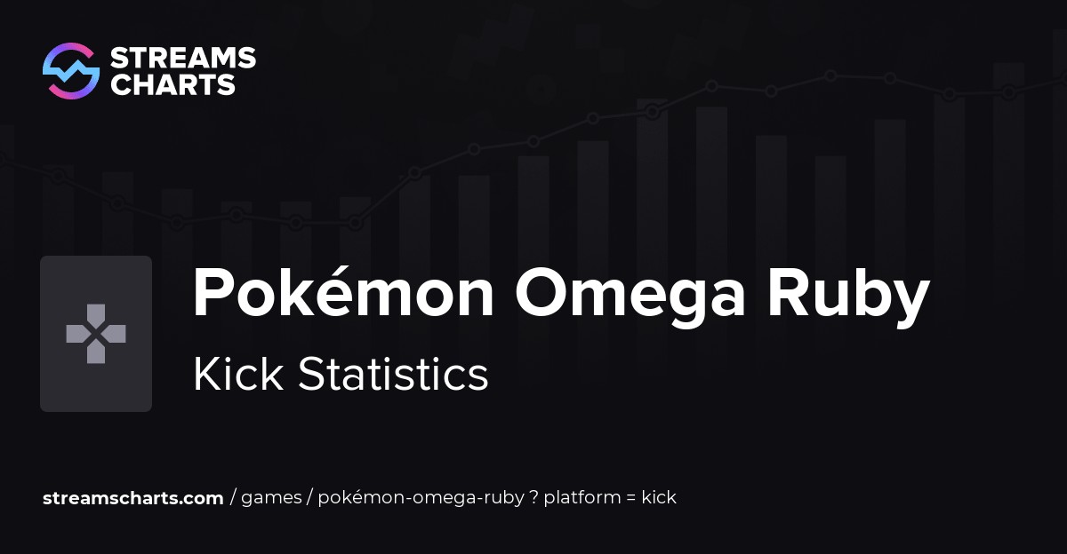 Pokémon Omega Ruby - Kick Statistics and Analytics