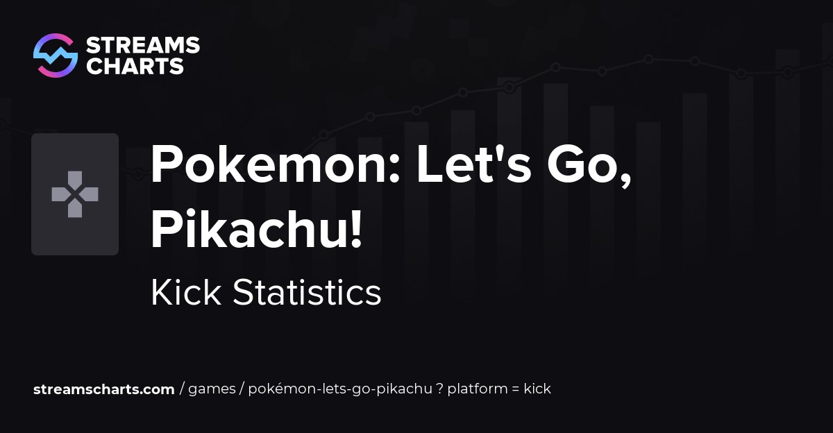 Pokémon: Let's Go, Pikachu! - Kick Statistics and Analytics