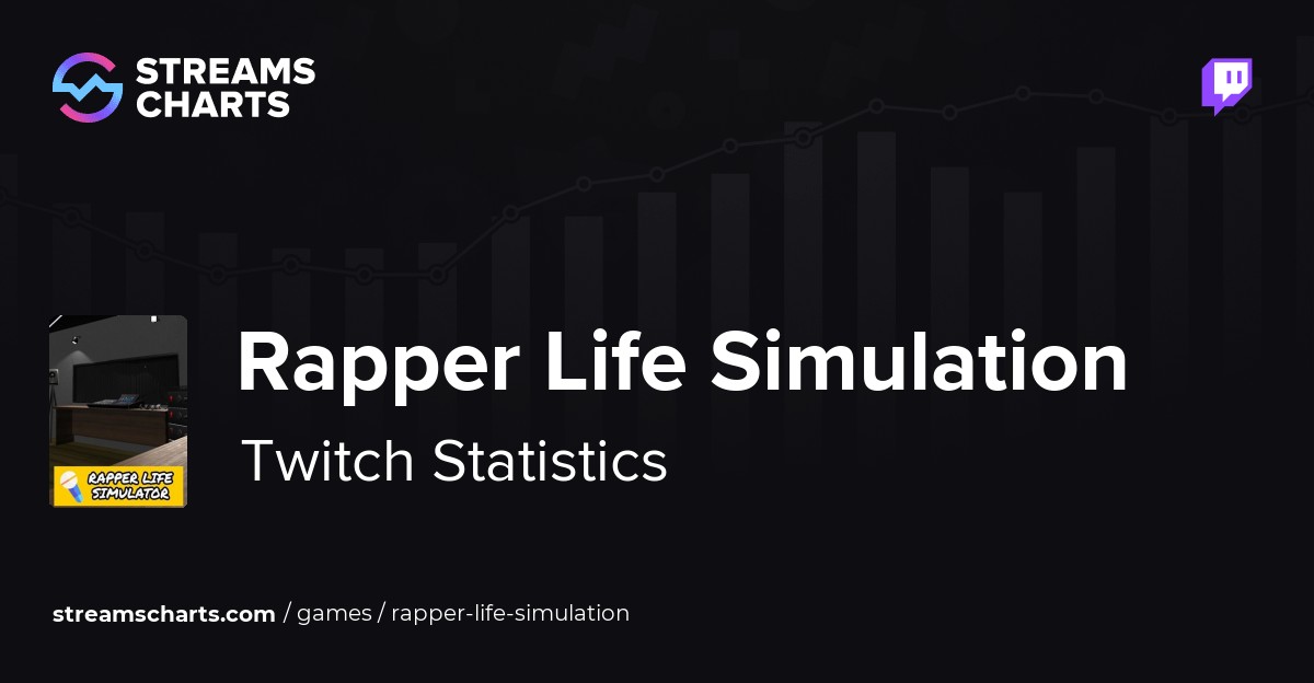 Rapper Life Simulation - Twitch Statistics and Analytics