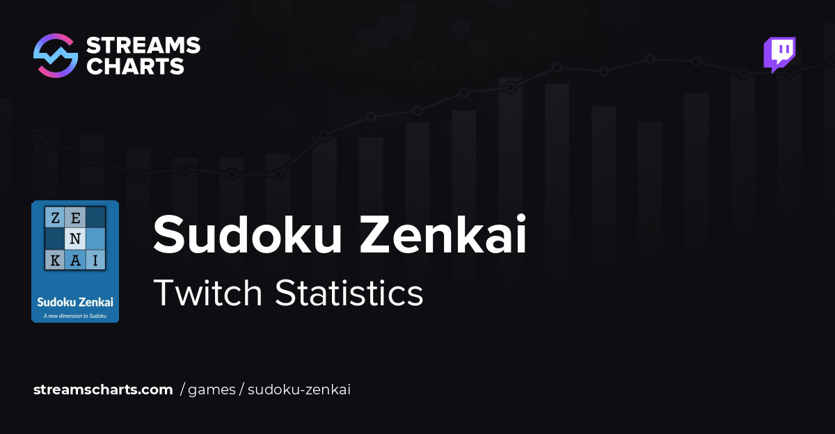 Sudoku Zenkai - Twitch Statistics and Analytics