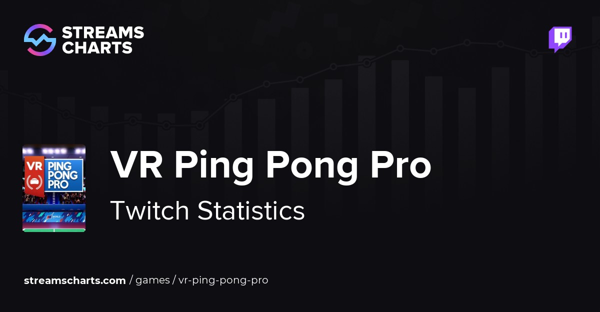 VR Ping Pong Pro - Twitch Statistics and Analytics